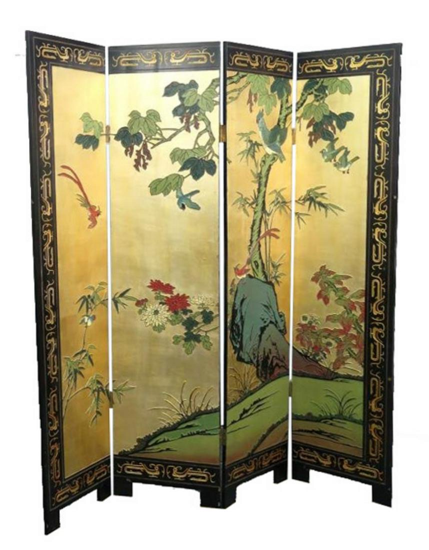 Chinese Screen, Four Panel, c. 1920 - Feb 18, 2013 | LOUIS J. DIANNI ...