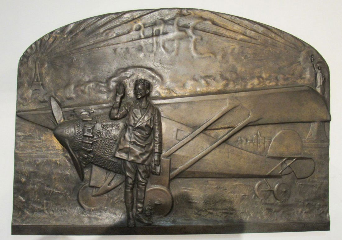 Bronze Sculpture George Gray Barnard Charles Lindbergh