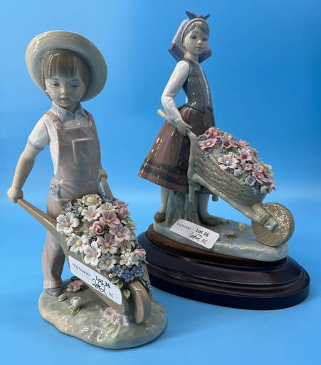 Vintage Lot of 2 Lladro Spain Porcelain Figurines (#0036) on Jan 06 ...