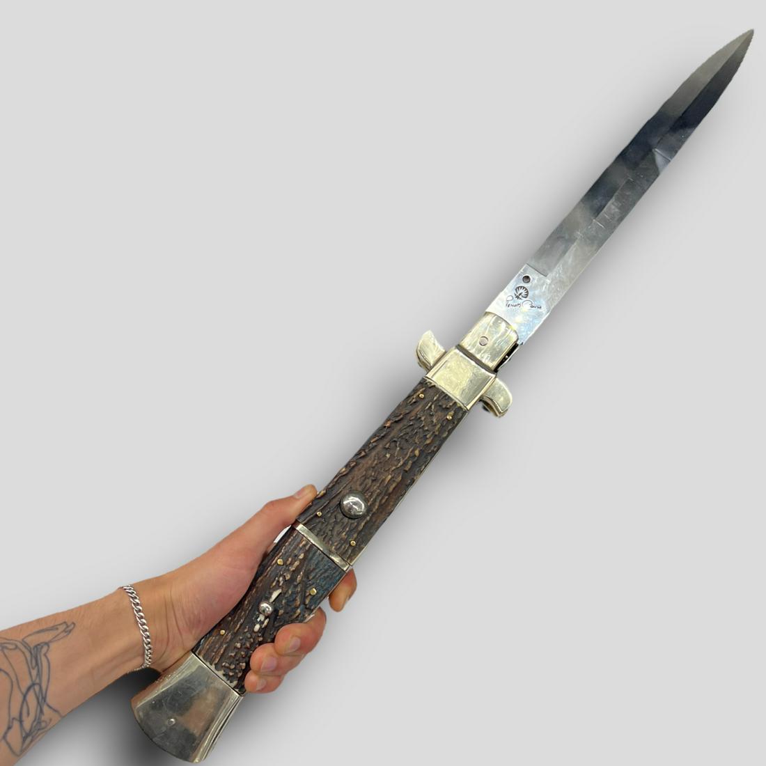 Vintage Super Sized Italian Maniago Knife 24.5" Long Auction