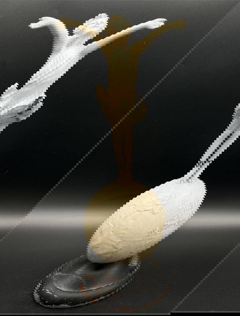 Art Deco Spelter Metropolitan Life Insurance Award Auction