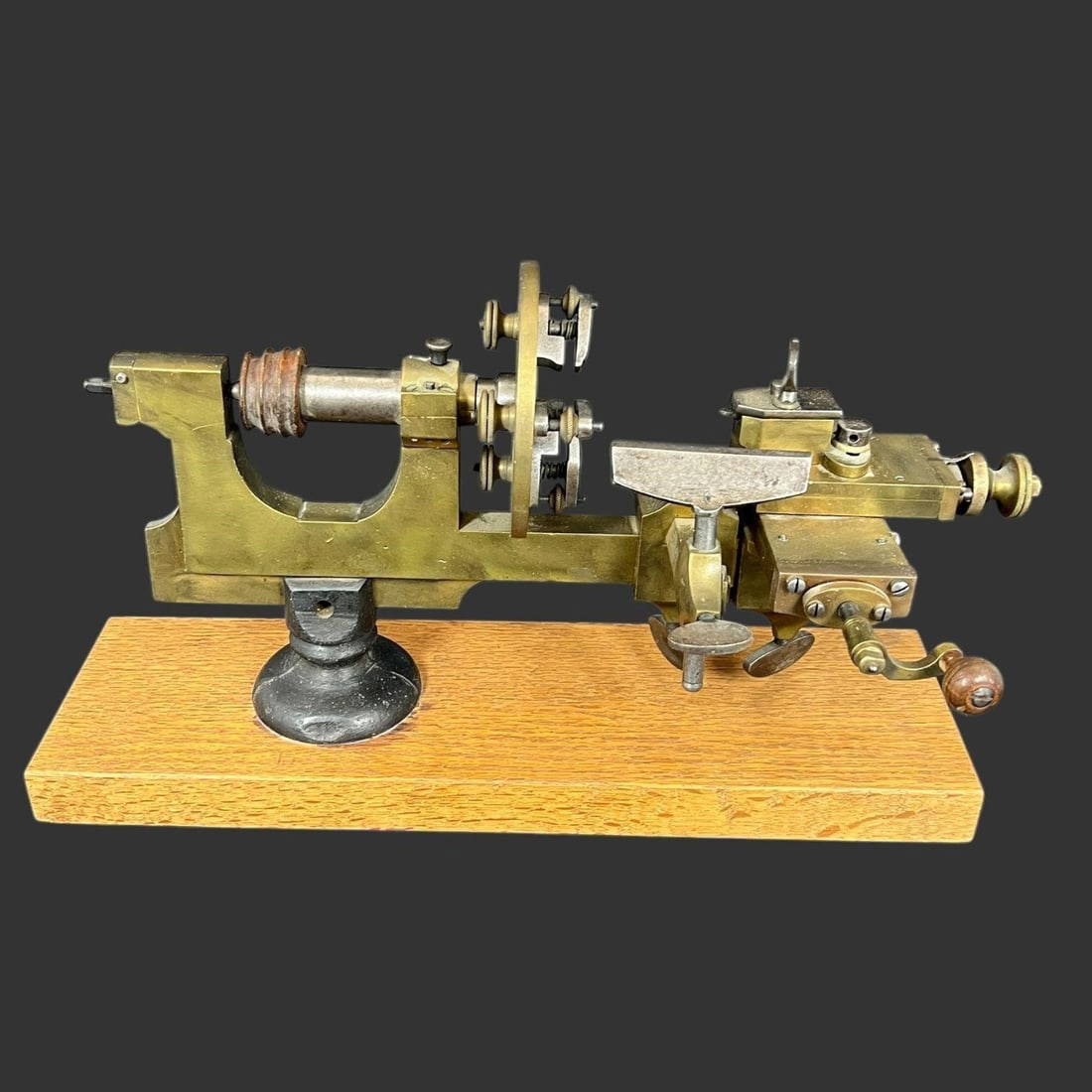Antique Watchmaker Clockmakers Lathe Mandrel Auction