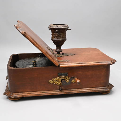 German Christmas Tree Stand Music Box