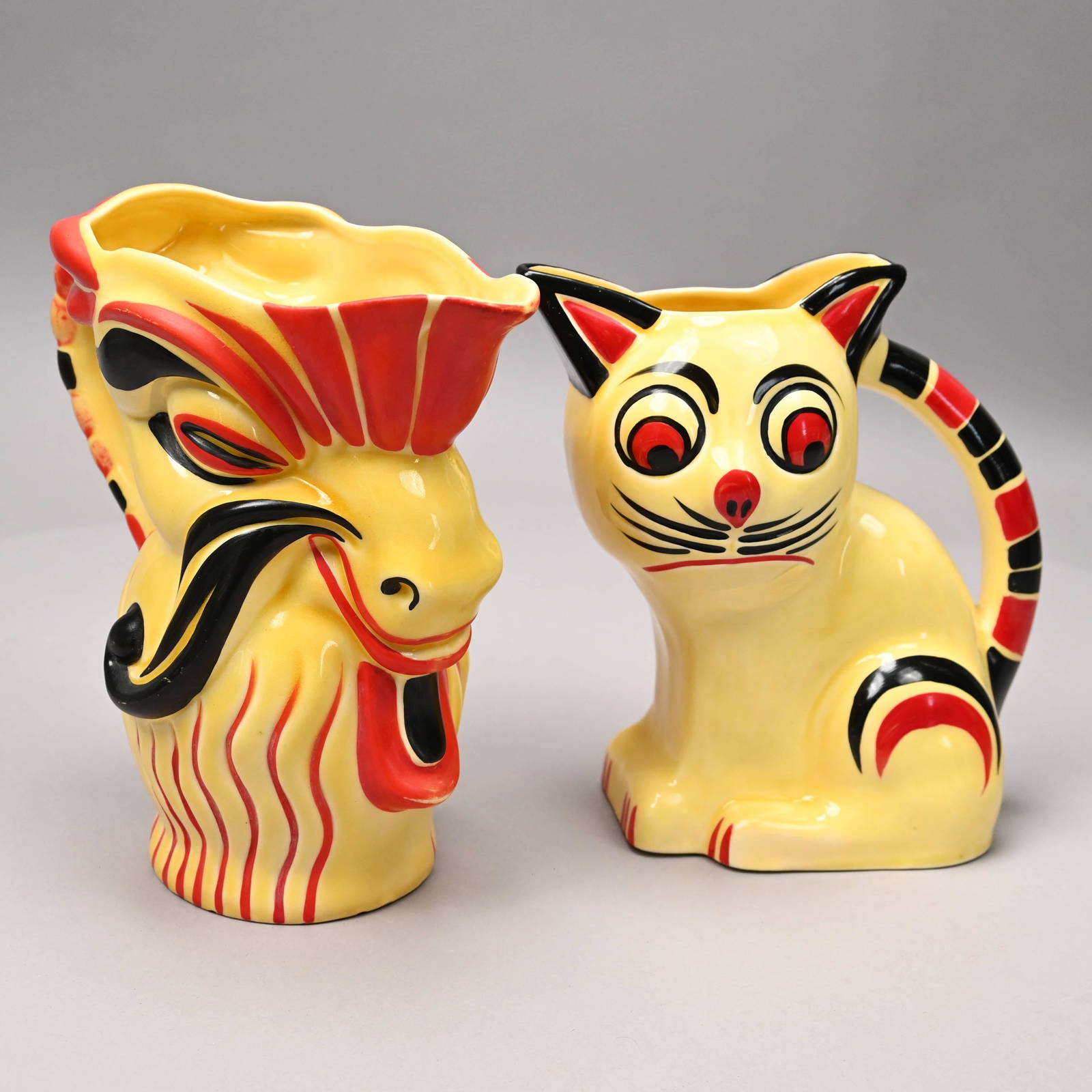 Two Art Deco Goat Pitchers, Ditmar-urbach Auction