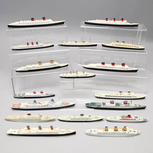 Seventeen German Diecast Models Of Ships, Mercator