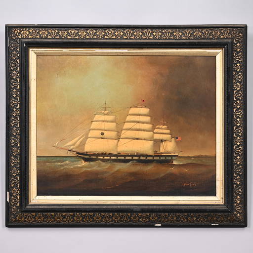 Brian Coole American Clipper Ship At Sea