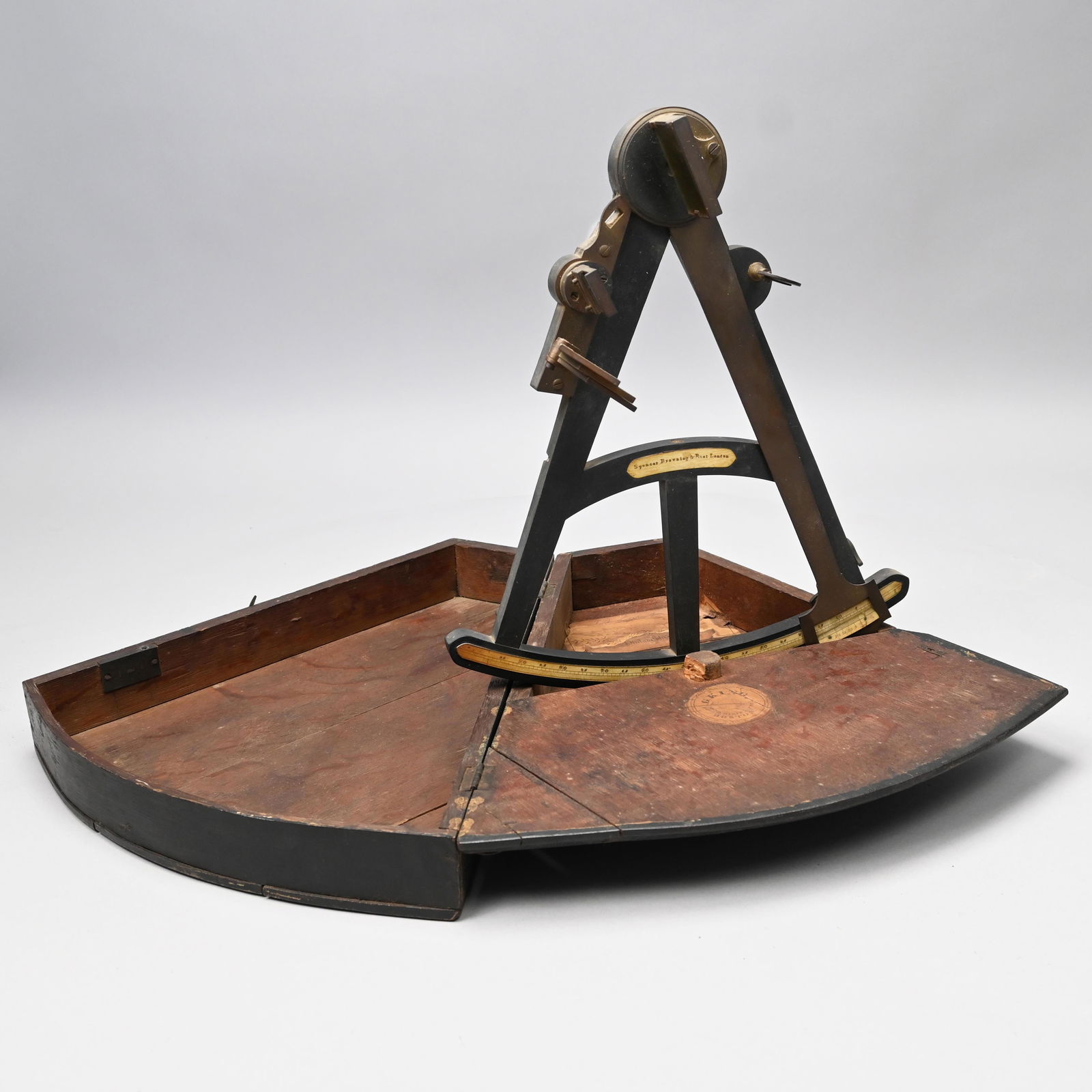 English Cased Sextant, Spencer, Browning & Rust Auction