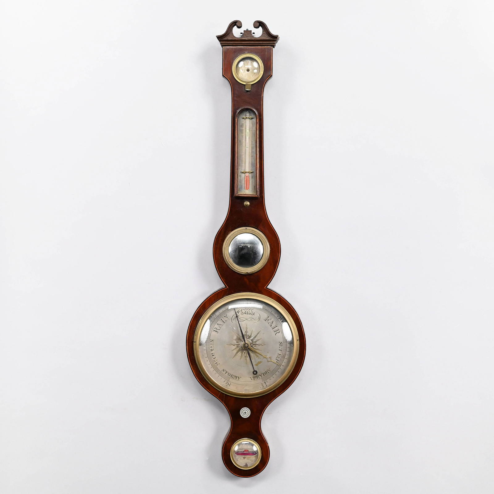 William Iv Scottish Mahogany Wheel Barometer Auction