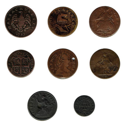 Seven Colonial And Post Colonial Copper Coins