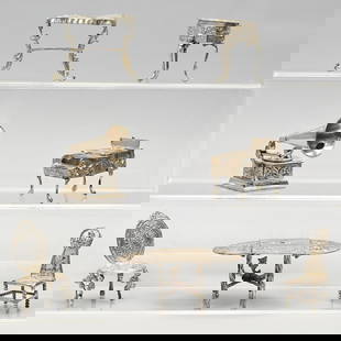 Nine Sterling Silver & Silverplate Objets De Vertu Auction