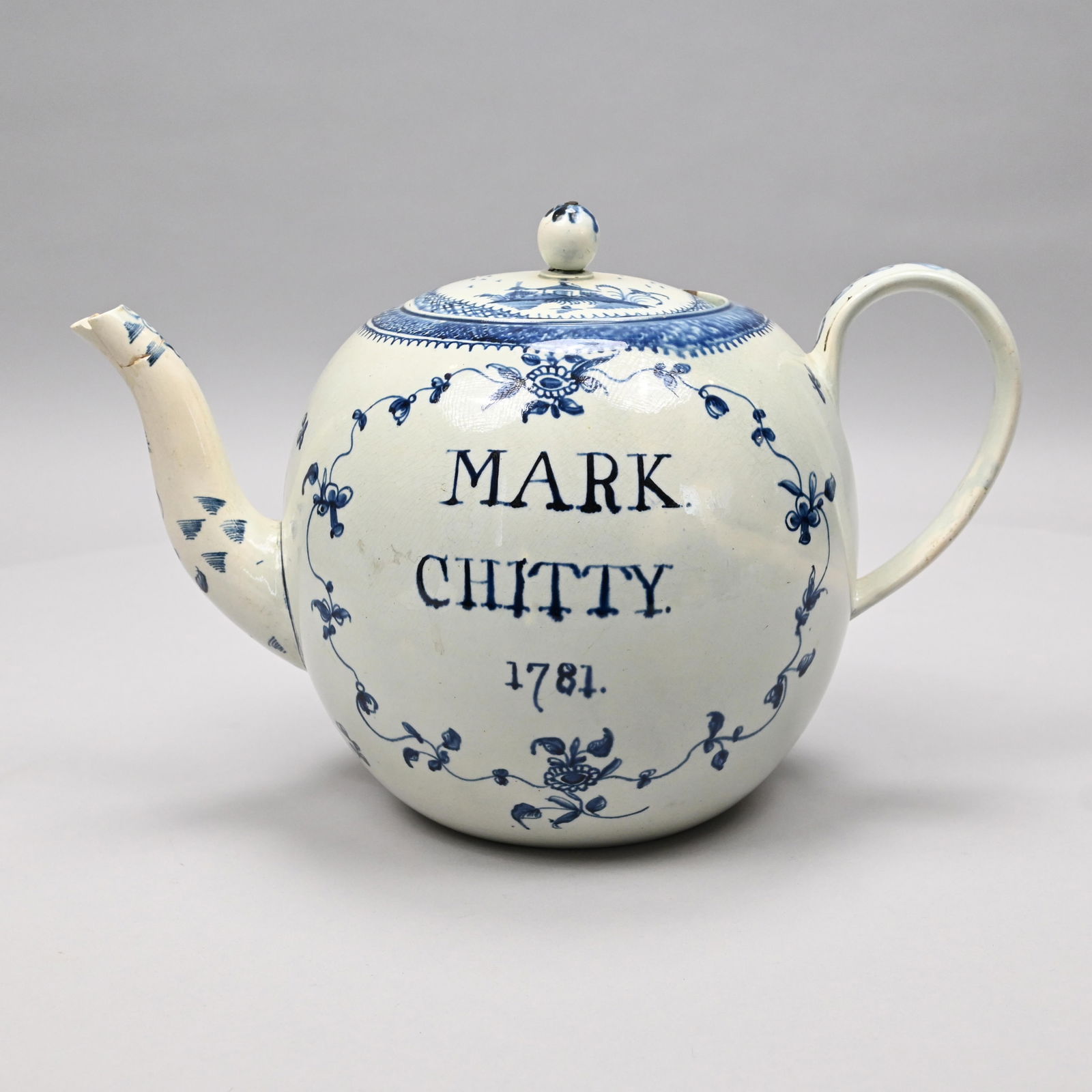 Mark Chitty's Pearlware Presentation Punch Pot Auction