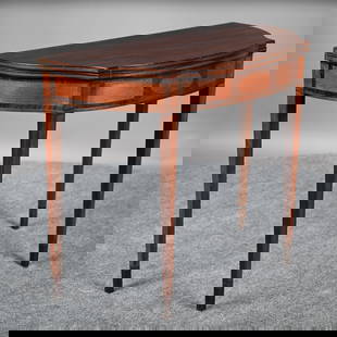 Federal Mahogany Card Table Auction