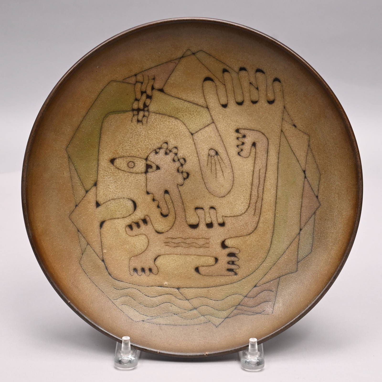 Edwin O. & Mary G. Scheier-'jonah & Whale' Charger Auction