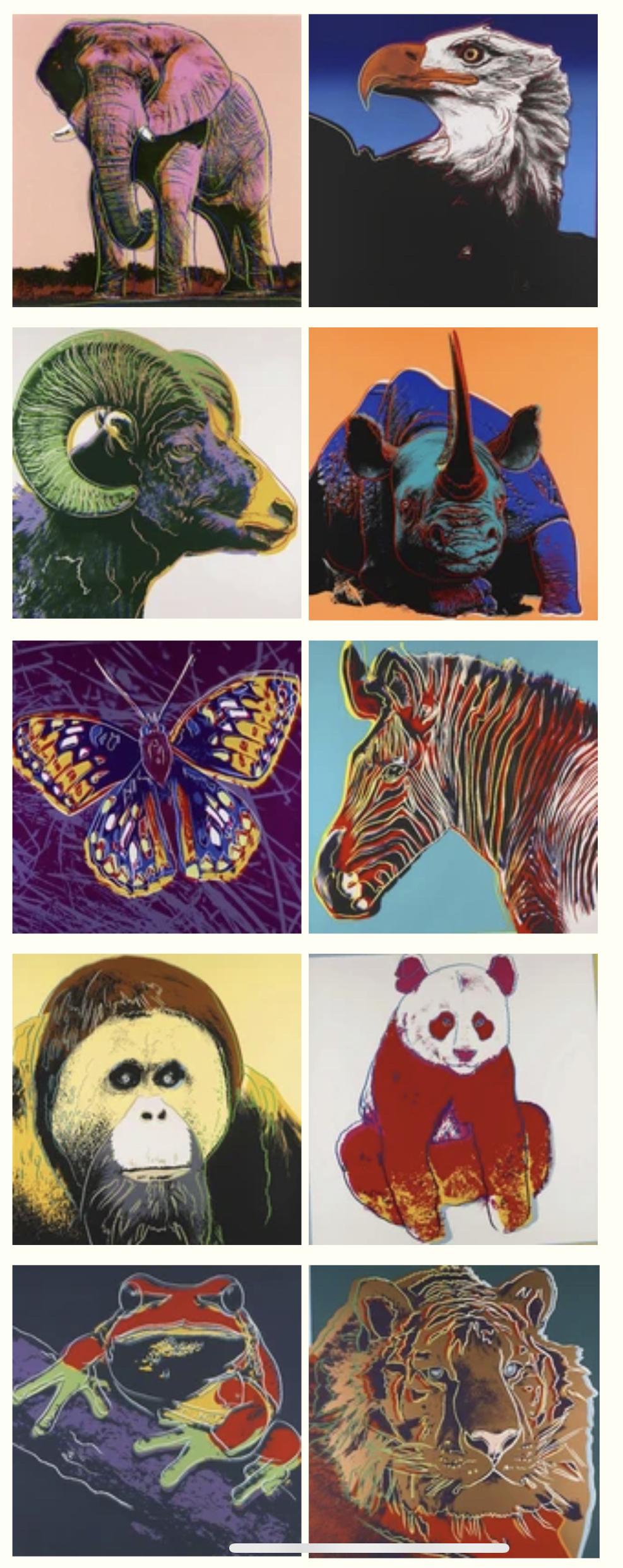 Endangered Species Portfolio Andy Warhol