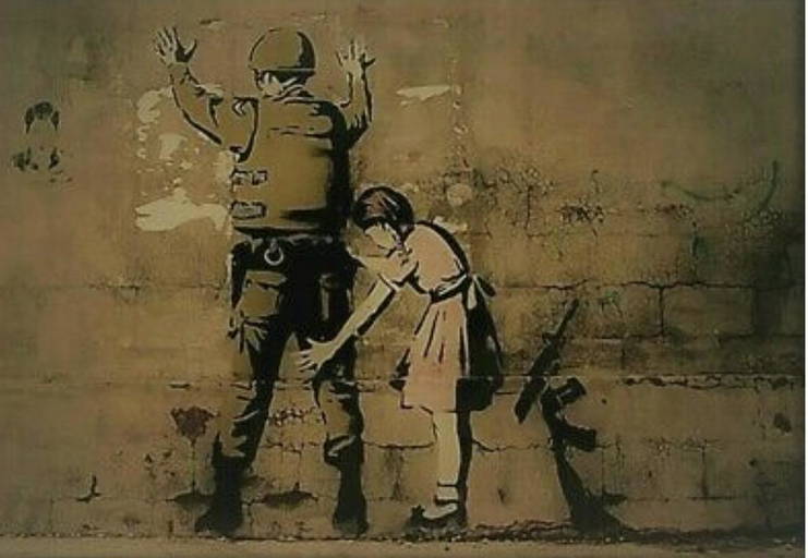 Soldier And Girl Banksy