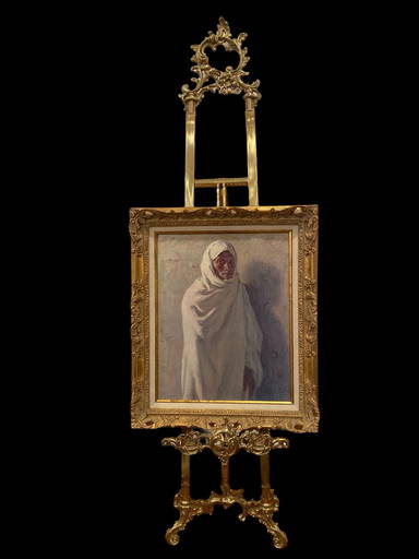 Hunting Son By J. H. Sharp Oil On Canvas Painting