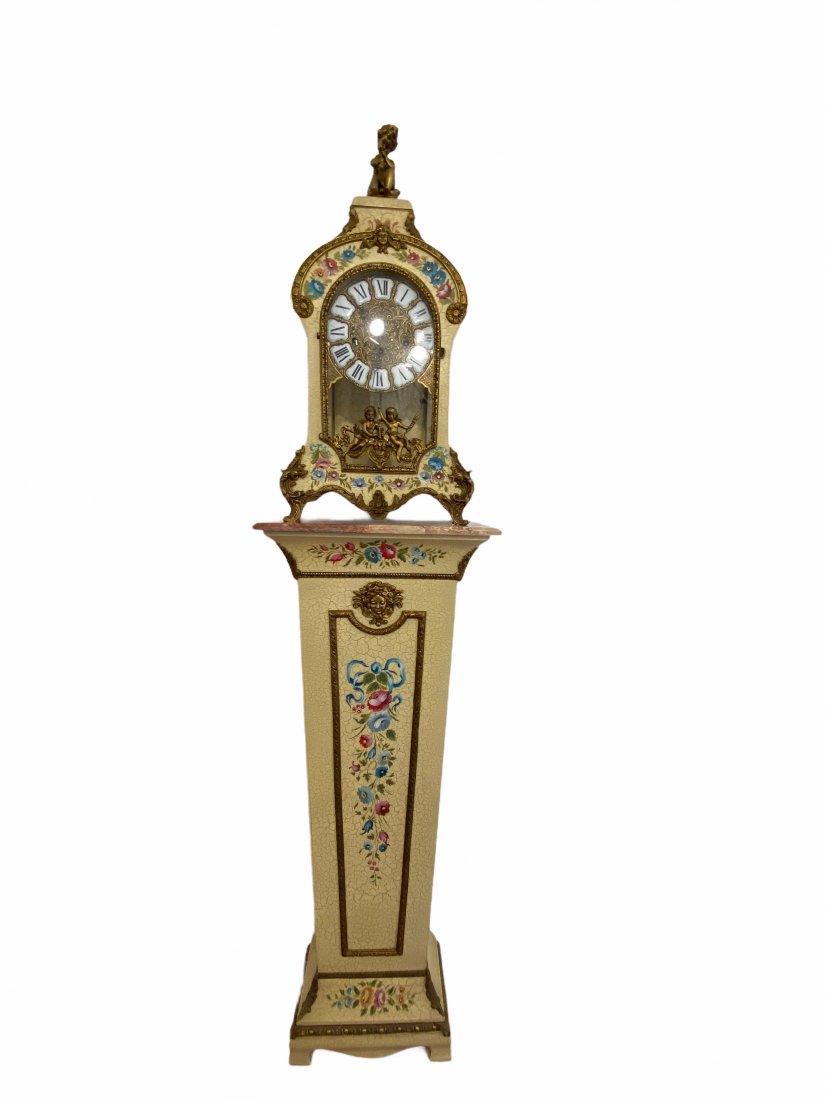 Italian Style Clock and Pedestal (#0192) on Aug 24, 2021 | Royal Decor ...