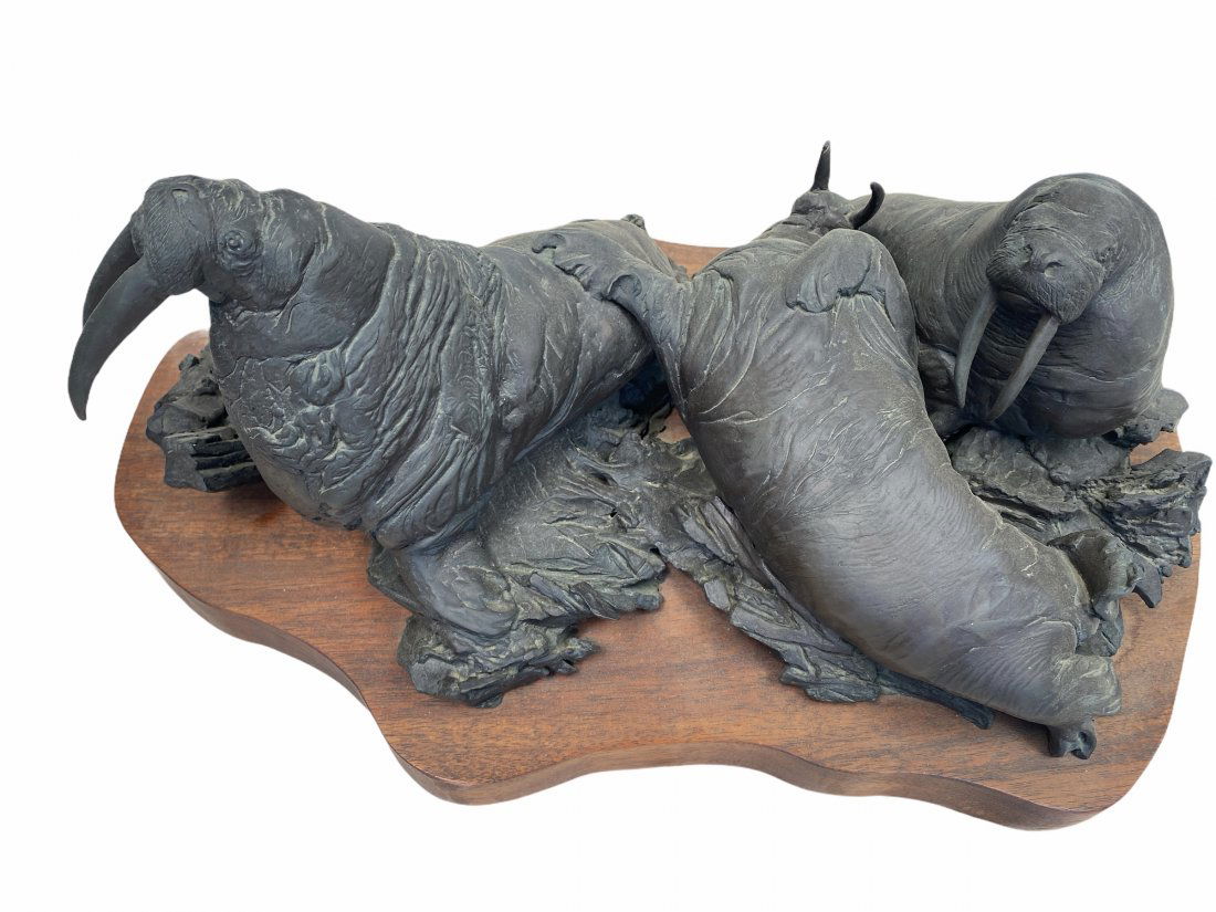 Limited Edition Bronze Walrus Sculpture (#0249) on Aug 24, 2021 | Royal ...