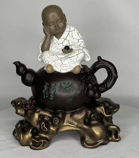 Chinese Buddhism Teapot and Monk Sculpture - Dec 18, 2022 | GLOBAL ...