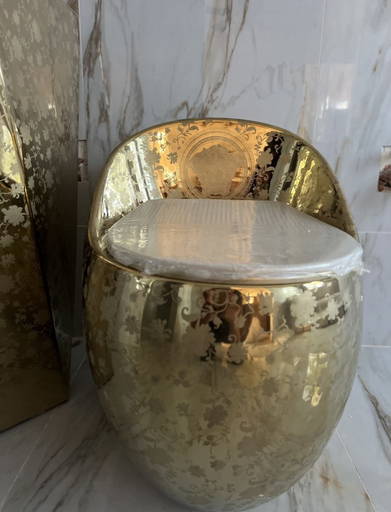 New Versace Style Gold Toilet (#0180) on Feb 05, 2023 | GLOBAL NETWORTH ...