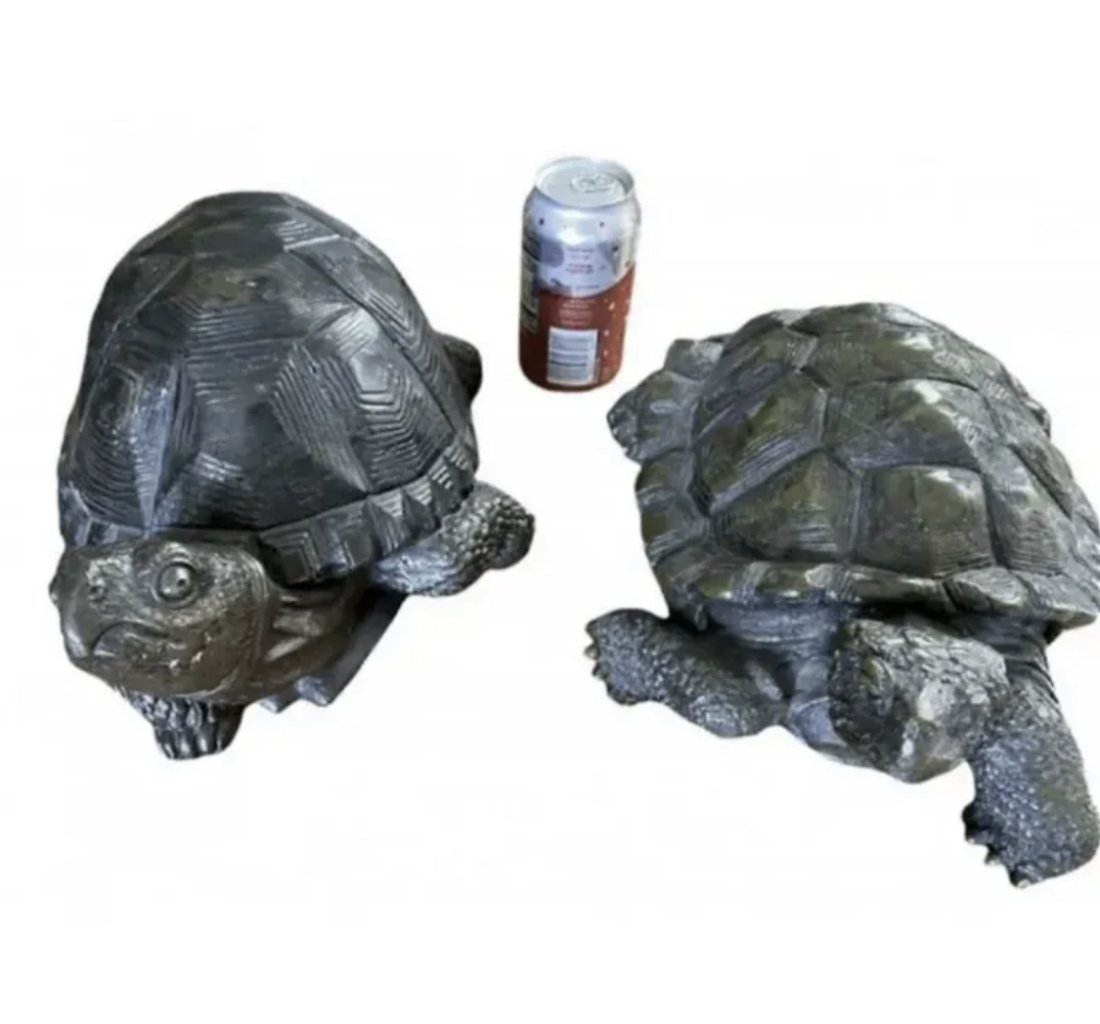 Life Size Bronze Turtles Sculptures