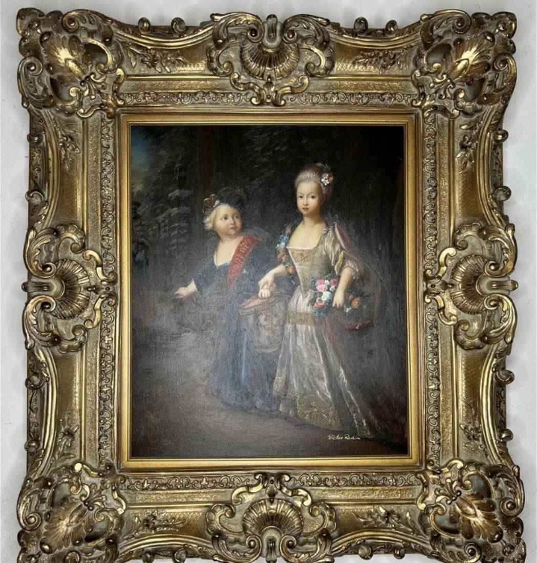 Oil On Canvas By Victor Rodin Auction