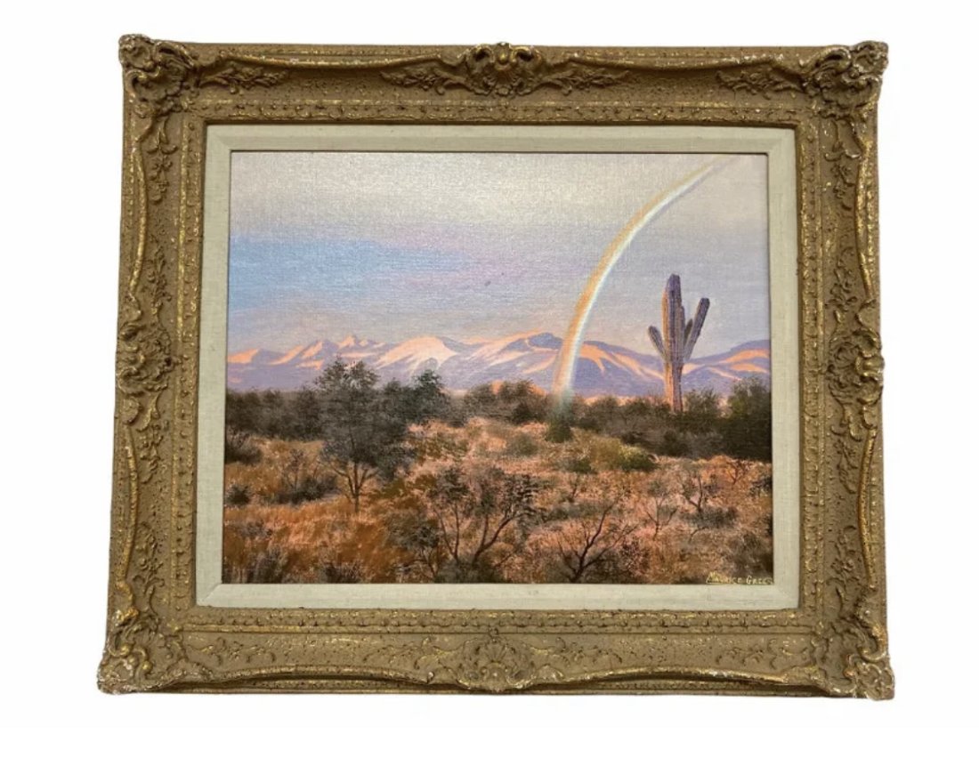 Rainbow Oil Painting By Maurice Green