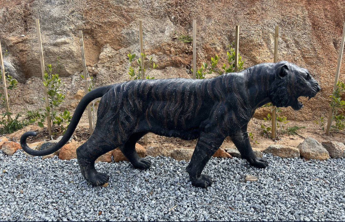 Life Size Bronze Tiger Bronze Sculpture Auction