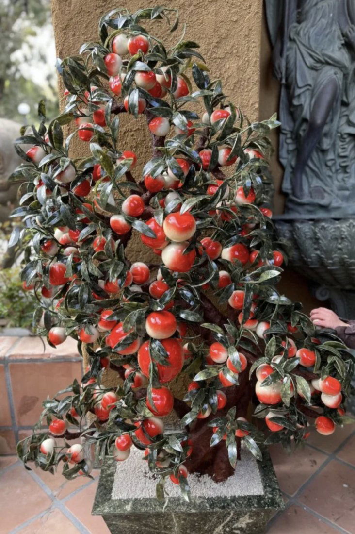 65 In Height Massive Jade Fruit Tree Auction