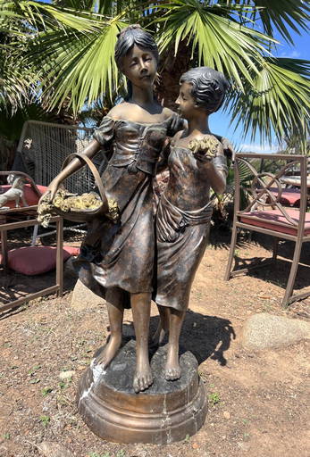 Life Size Bronze Sisters Statue