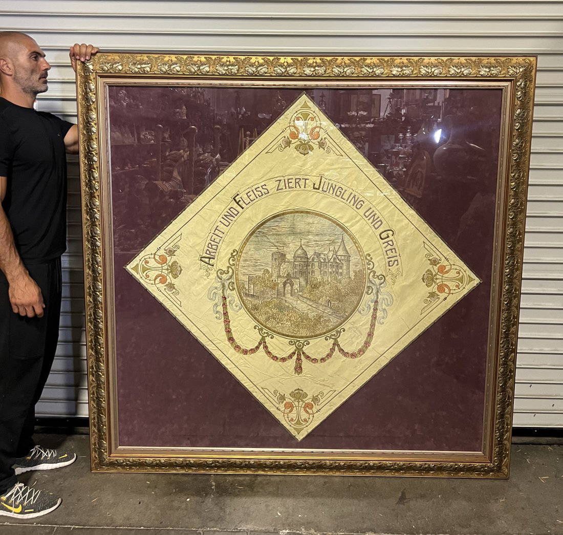 Large Masonic Pre Wwi German Parade Banners Auction