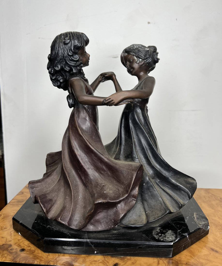 Bronze Girls Dancing Sculpture Auction