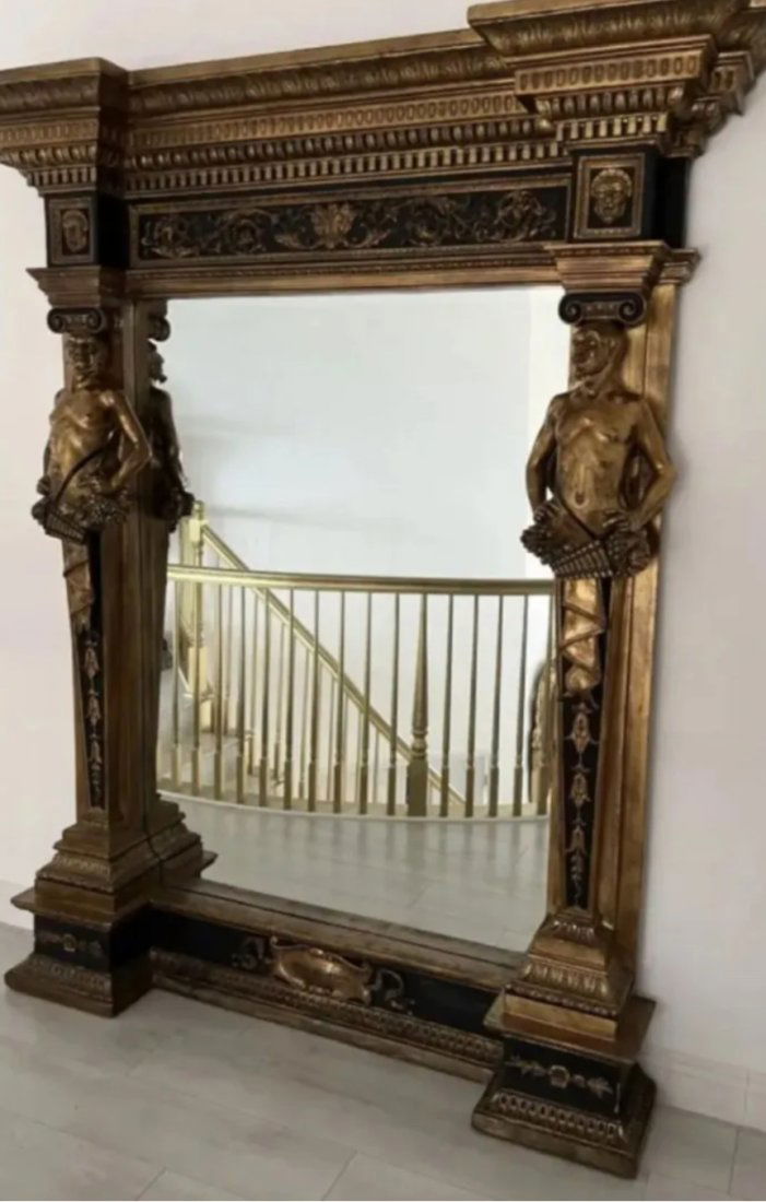 Monumental Renaissance Revival Gilt Mirror Auction