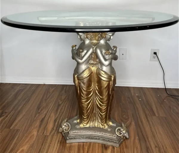 Goddesses Center Bronze Table