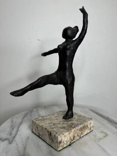 Abstract Girl Dancing Bronze Sculpture