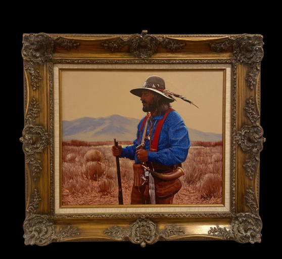 Mountain Man Western Oil Painting By Lawrence Benjamin Porter