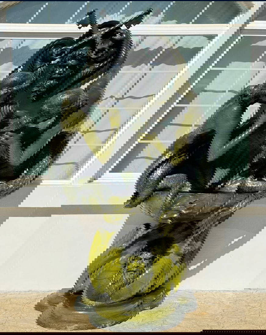 Mermaid Nautical Bronze Fountain Auction