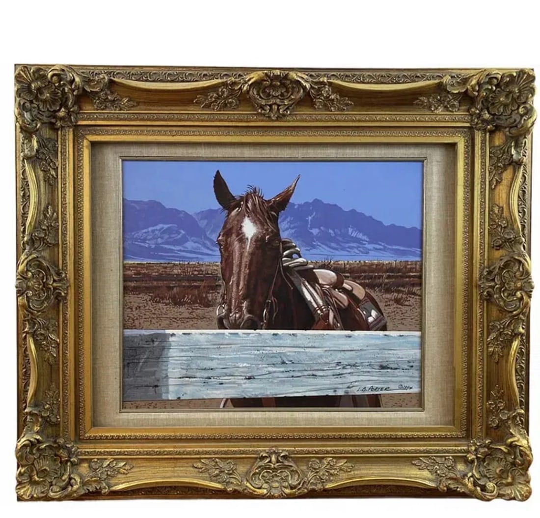 Buy 1984 Horse Pil Painting By L. Benjamin Porter | Global Networth ...