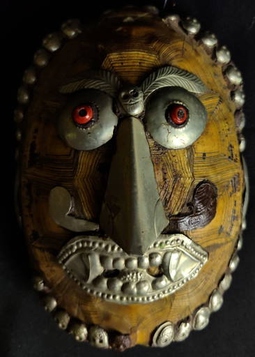 Tibetan Chaco Tortoise Shell Ritual Mask Made Tortoise