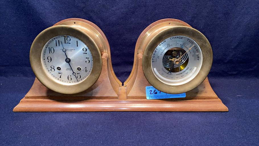 JOHN E HAND PHILA CHELSEA SHIPS CLOCK & BAROMETER - Jan 23, 2022 ...