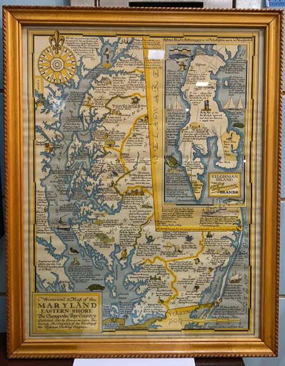 MARYLAND EASTERN SHORE MAP BY TILGHMAN ISL. (#0649) on Jan 01, 2023 ...