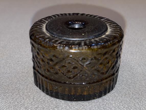Antique Hand Blown Glass Ink Well