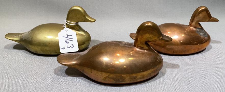 3 Metal Miniature Decoys