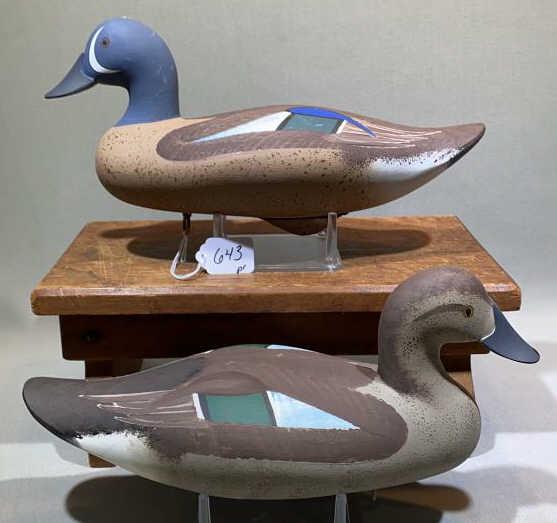 Pair Of Jimmy Pierce Blue Wing Teal Decoys