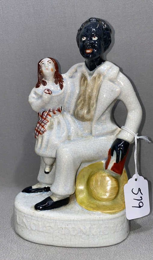 Antique Staffordshire Uncle Tom & Eva Auction