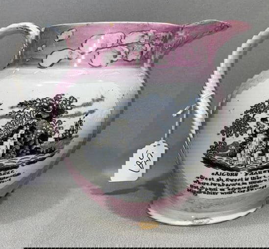 Antique Sunderland Pitcher "sailor's Fairwell" Auction