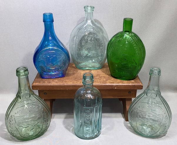 Reproduction Flasks & Bottle Lot Auction