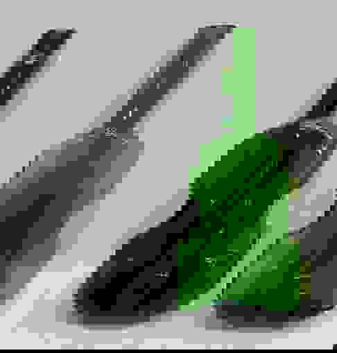 2 Colored Glass Violin Form Bottles Auction