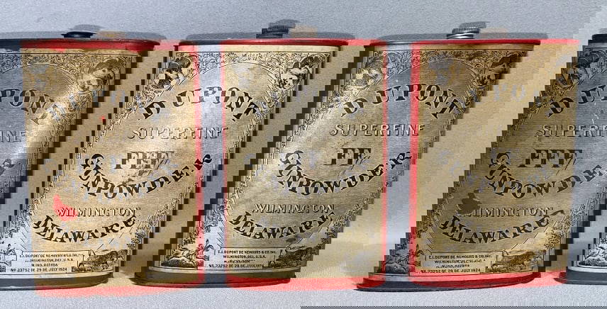 3 Dupont Powder Tins Auction