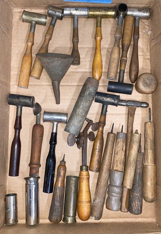 Large Lot Of Vintage Reloading Tools Auction